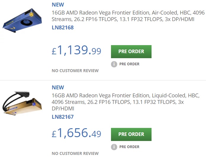 AMD's Vega Frontier Edition is now available to Pre-order - OC3D