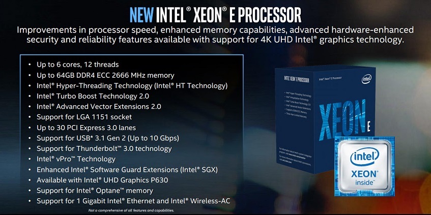 Intel Launches their Xeon E series of Coffee Lake processors - OC3D