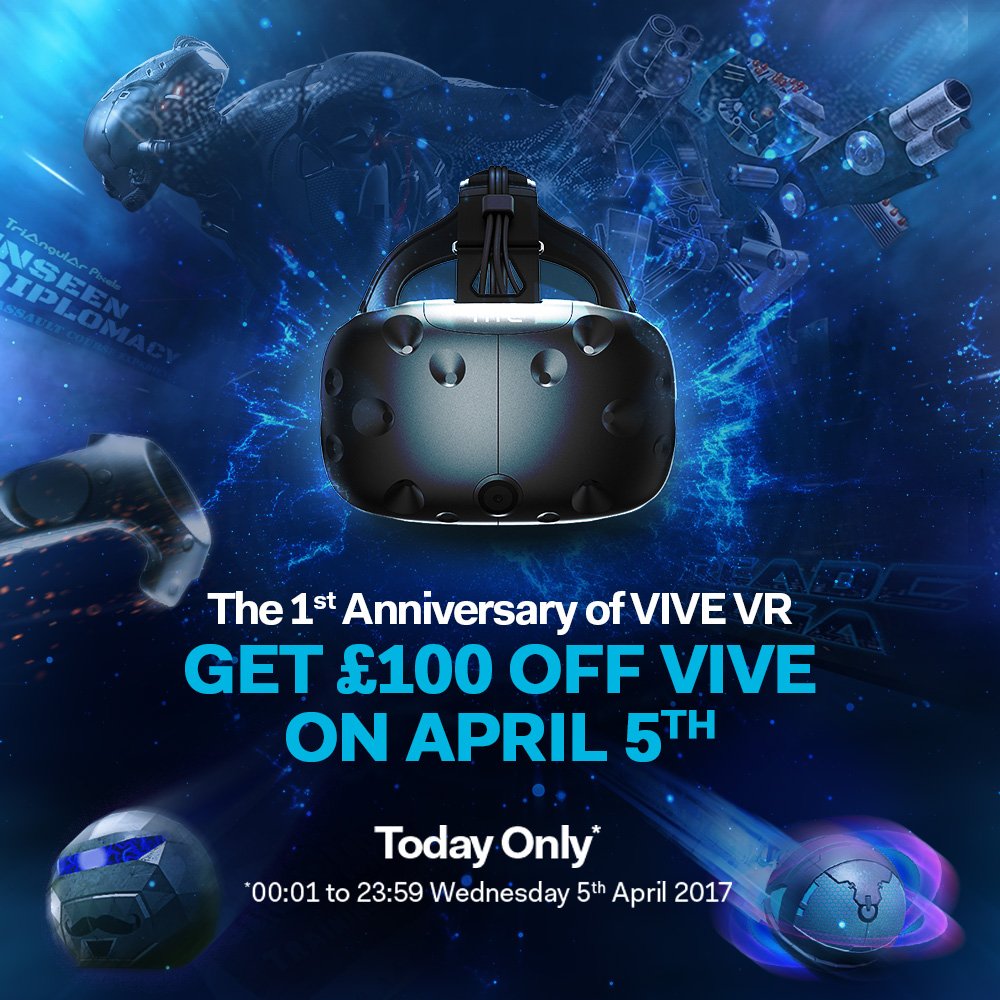 The HTC Vive is currently available with a £100 discount - OC3D