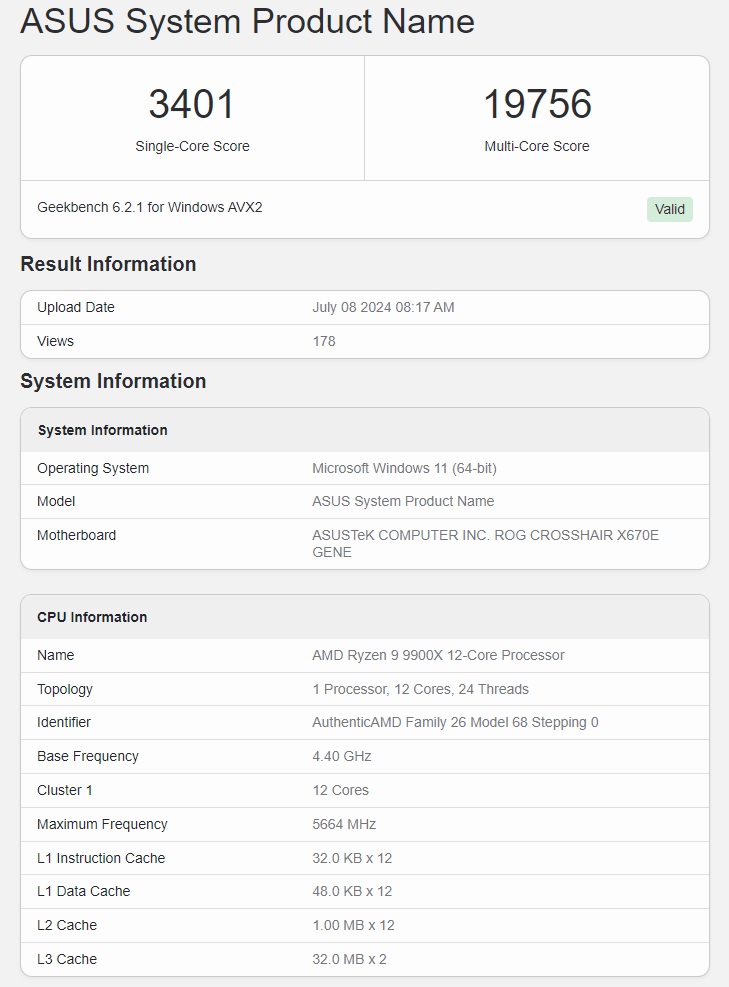 AMD Ryzen 9 9900X tops Geekbench ST charts in leaked test - OC3D