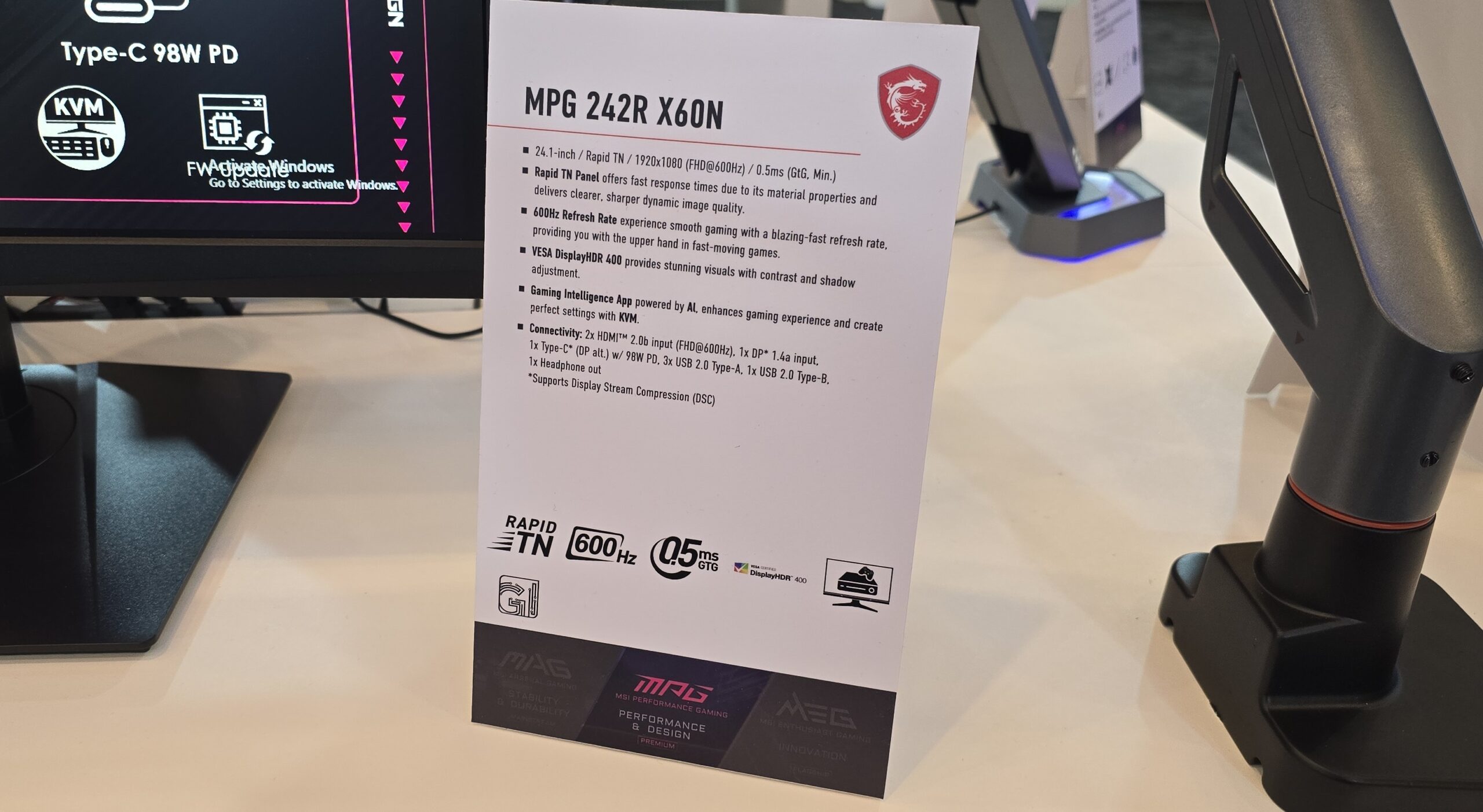 MSI pushes the limits with its 600Hz MPG 242R X60N monitor - OC3D