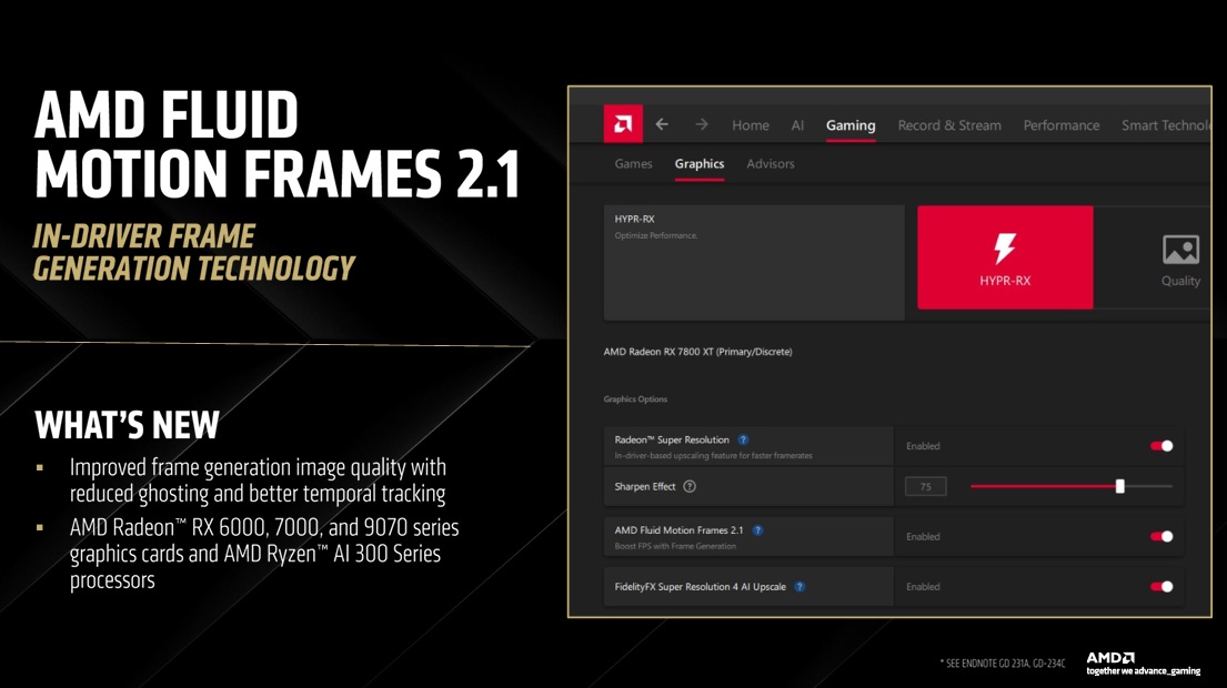 Radeon boosts image quality with AMD Fluid Motion Frames 2.1 - OC3D
