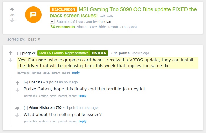 Nvidia confirms Blackwell Black Screen fix is coming this week - OC3D
