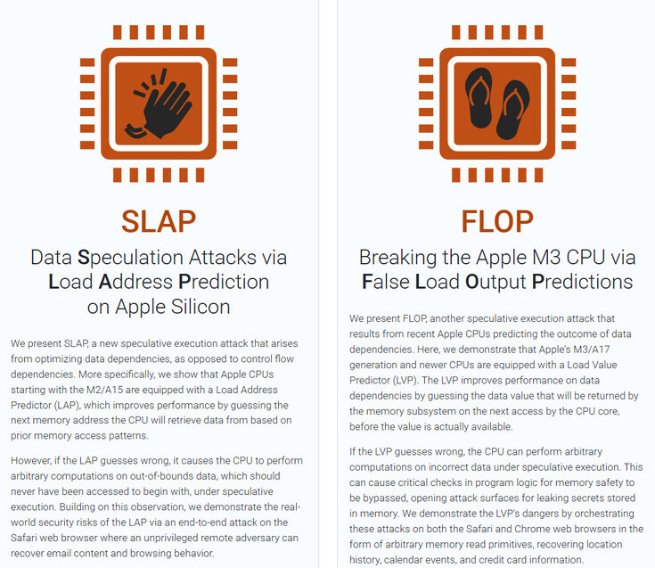 FLOP and SLAP side-channel attacks found in Apple Silicon CPUs - OC3D