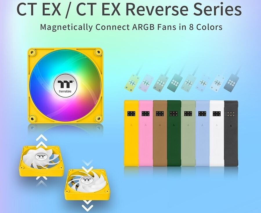 Thermaltake expands it fan lineup with new CT EX colour options - OC3D