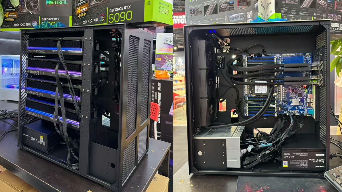 Redditor crafts insane Quad RTX 5090 PC - OC3D