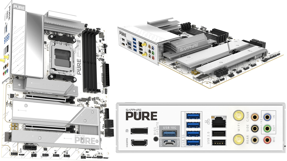 Sapphire's high-end PURE X870A White motherboard leaks - OC3D
