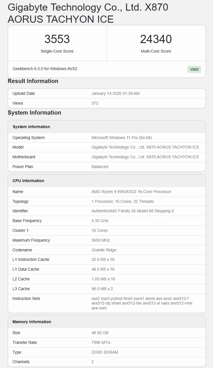 Amd Ryzen 9 9950x3d2 Cpu Benchmark Leaks Oc3d