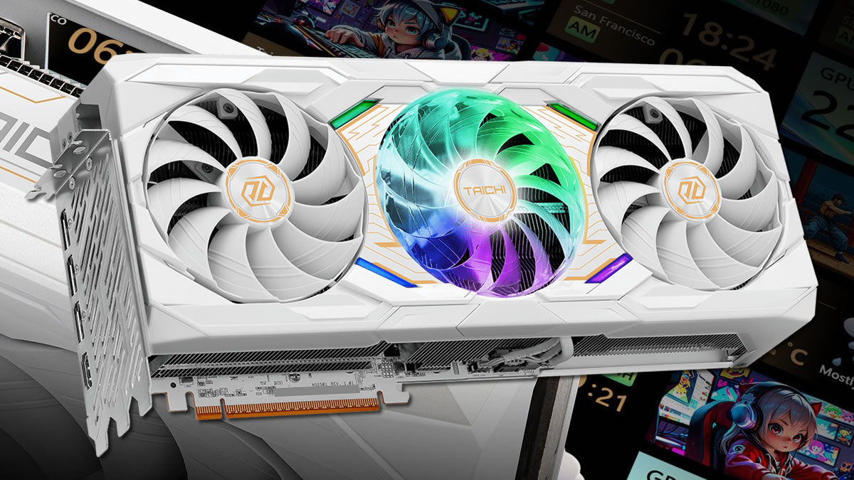 ASRock unveils its RX 9070 XT White Taichi GPU with a built-in LCD - OC3D