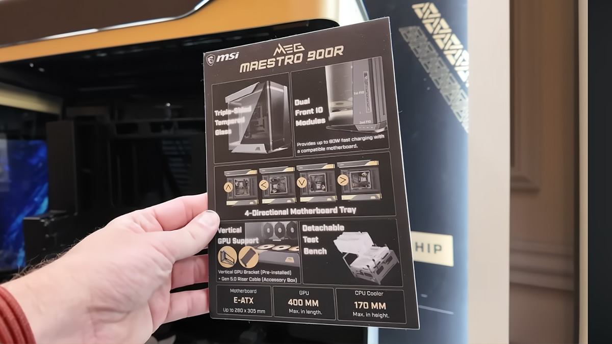 MSI's MEG Maestro 900R is a stunning PC case - OC3D