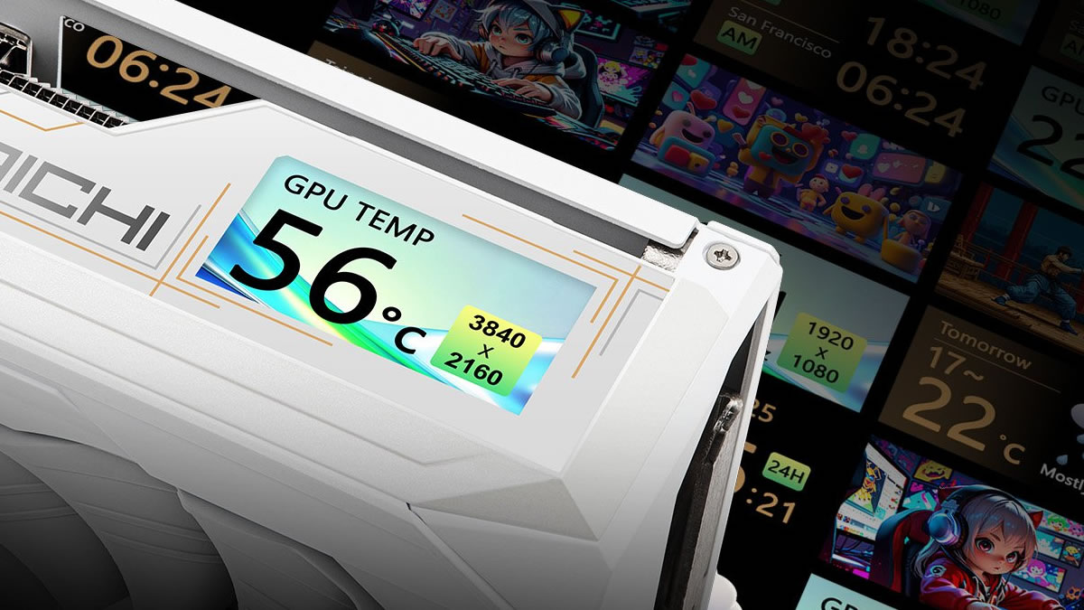 ASRock unveils its RX 9070 XT White Taichi GPU with a built-in LCD - OC3D