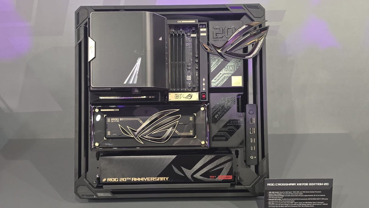 ASUS' ROG Crosshair X870E Edition 20 is so custom, it needs its own ...